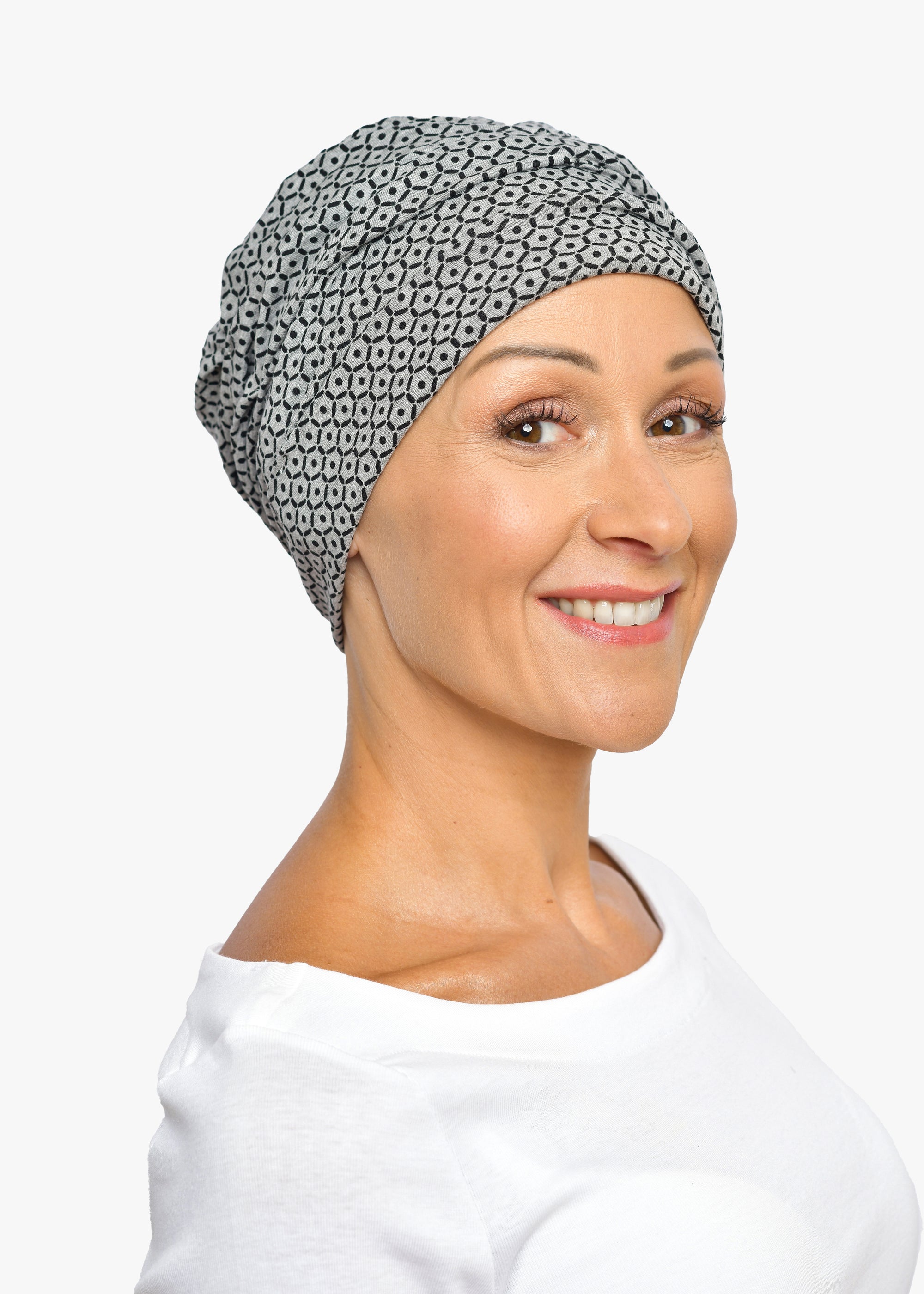 Grey Chemo Hat for women| 100% soft Cancer Headwear