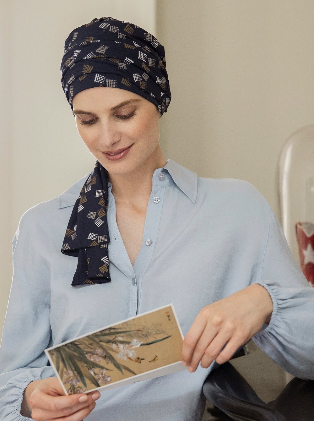 West chemo scarf – Soft, light & redness-neutralizing